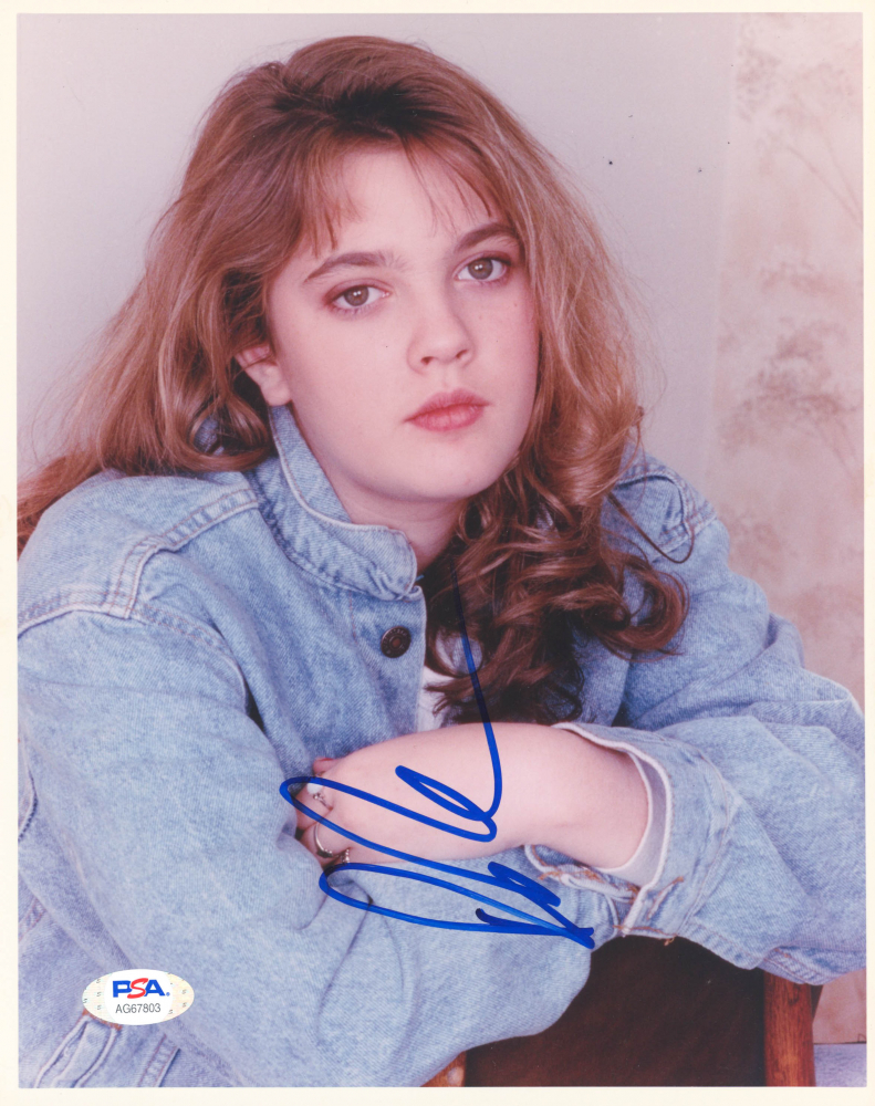 Drew Barrymore Signed 8x10 Photo (PSA Hologram) | Pristine Auction