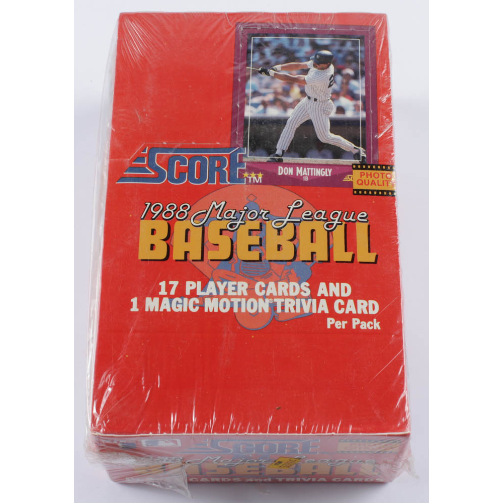 1988 Score Baseball Cards Box of (36) Packs | Pristine Auction