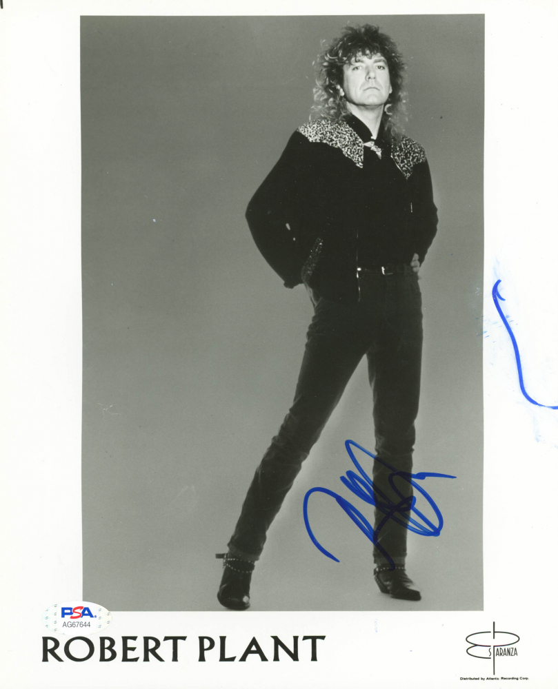 Robert Plant Signed 8x10 Photo (PSA Hologram) | Pristine Auction
