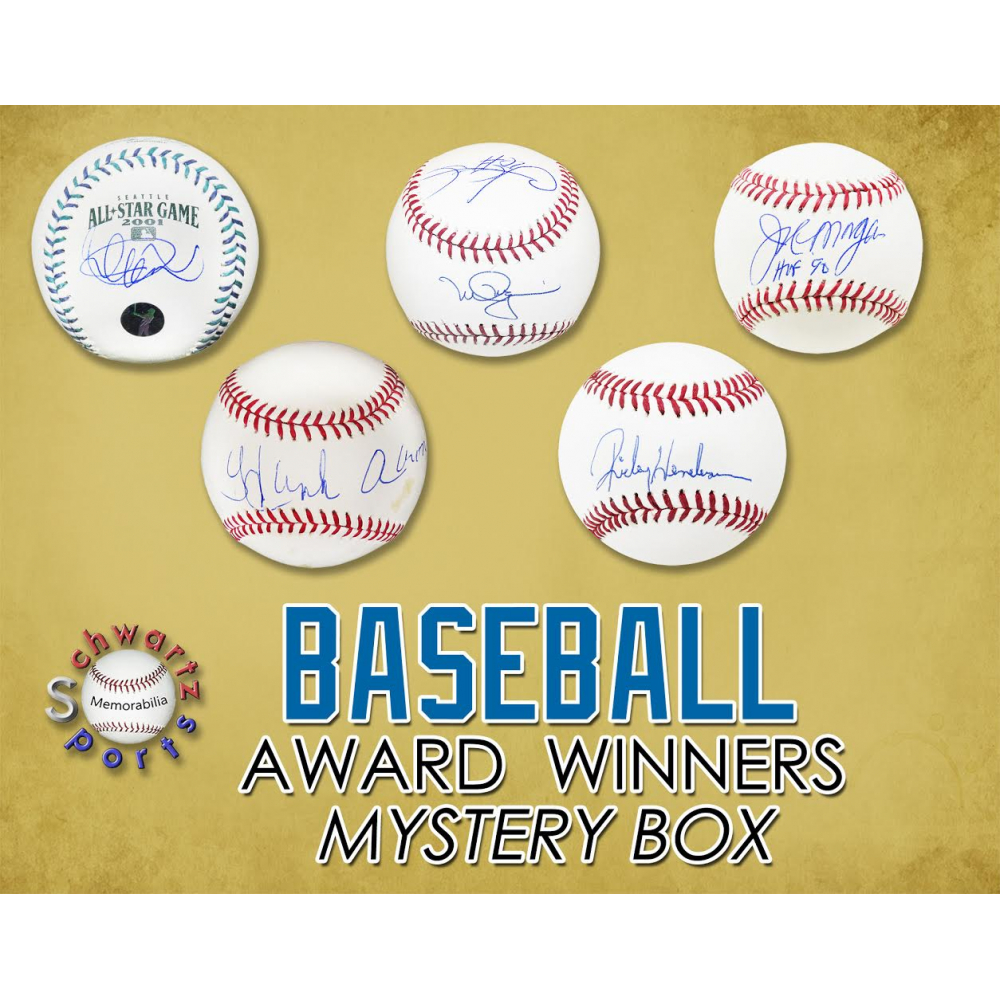 Schwartz Sports Baseball Award Winner Signed Baseball Mystery Box ...
