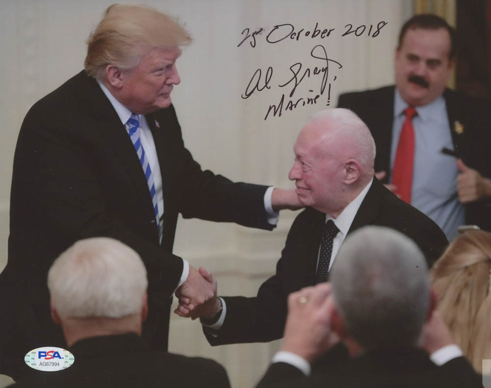 Alfred Gray Signed 8x10 Photo Inscribed "Marine!" & "25 October 2018 ...