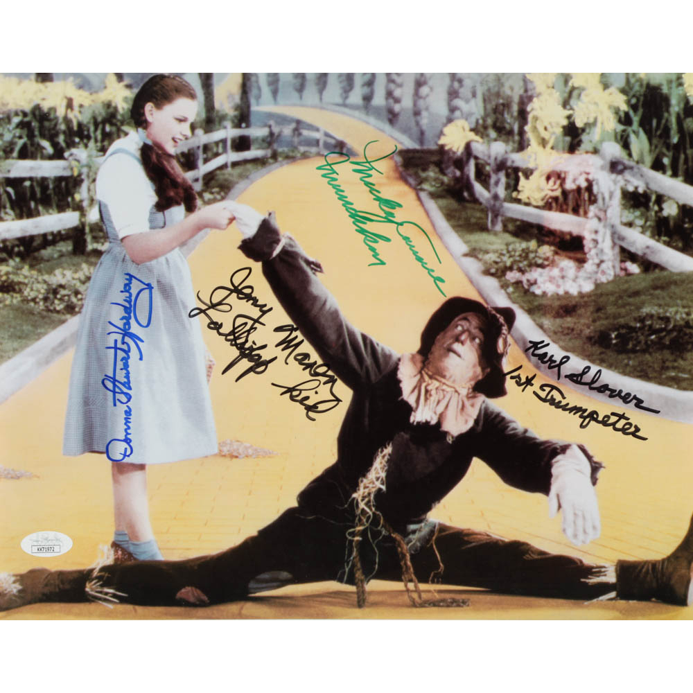 "The Wizard Of Oz" 11x14 Photo Cast-Signed by (4) with Mickey Carroll ...