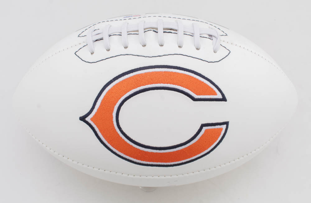 Mike Ditka Signed Bears Logo Football Inscribed "S.B. XX Champs" (PSA ...