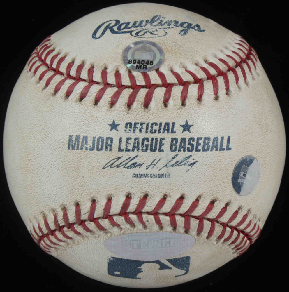 Randy Johnson Signed Game-Used OML Baseball Inscribed "Win #231 ...