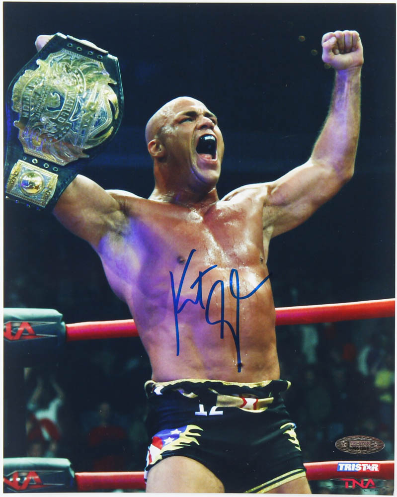 Kurt Angle Signed WWE 8x10 Photo (TriStar Hologram) | Pristine Auction