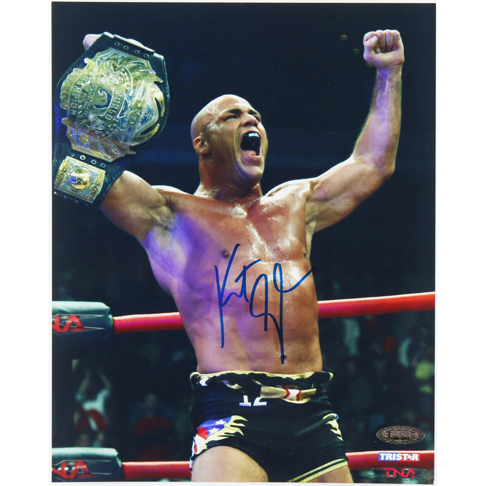 Kurt Angle Signed WWE 8x10 Photo (TriStar Hologram) | Pristine Auction