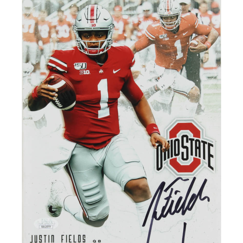Justin Fields Signed Georgia Bulldogs 8x10 Photo (JSA COA) | Pristine ...