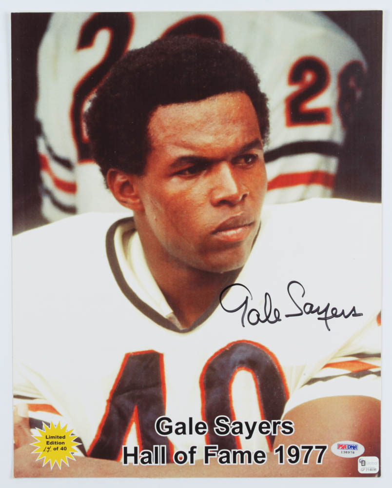 Gale Sayers Signed LE Bears 11x14 Photo (PSA COA) | Pristine Auction