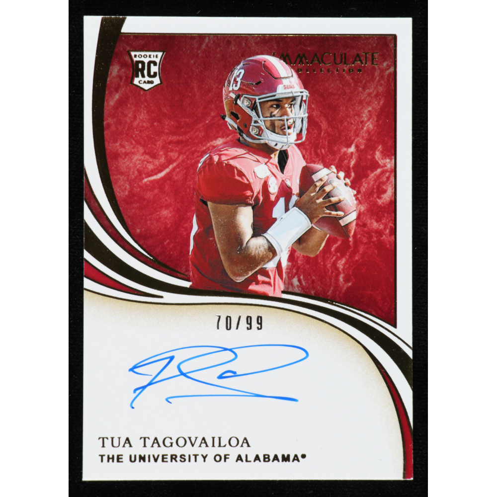 Tua Tagovailoa 2020 Immaculate Collection Collegiate #106 Autograph ...