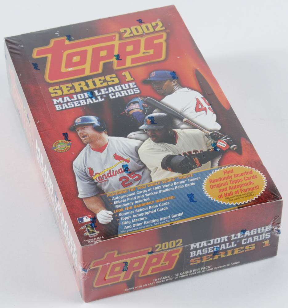 2002 Topps Series 1 Baseball Hobby Box with (12) Packs | Pristine Auction