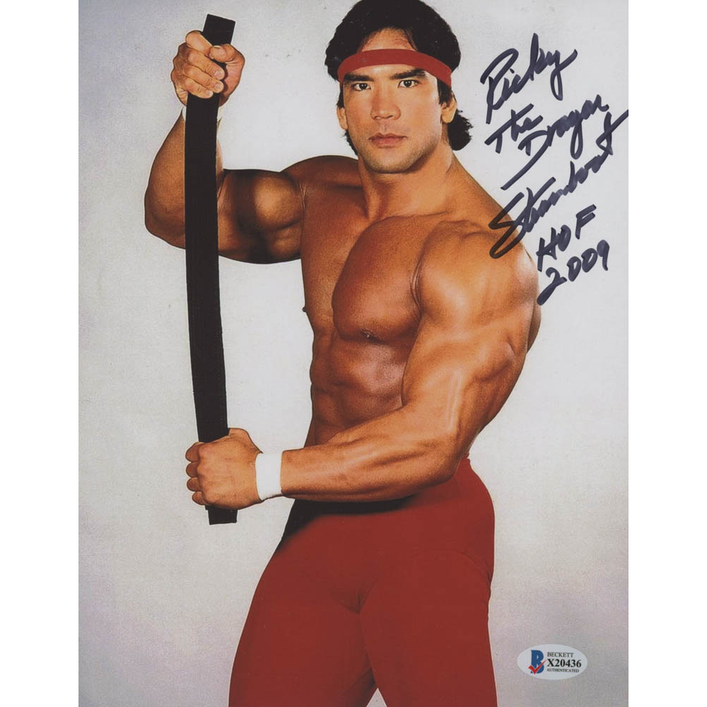 Ricky "The Dragon" Steamboat Signed 8x10 Photo Inscribed "HOF 2009 ...
