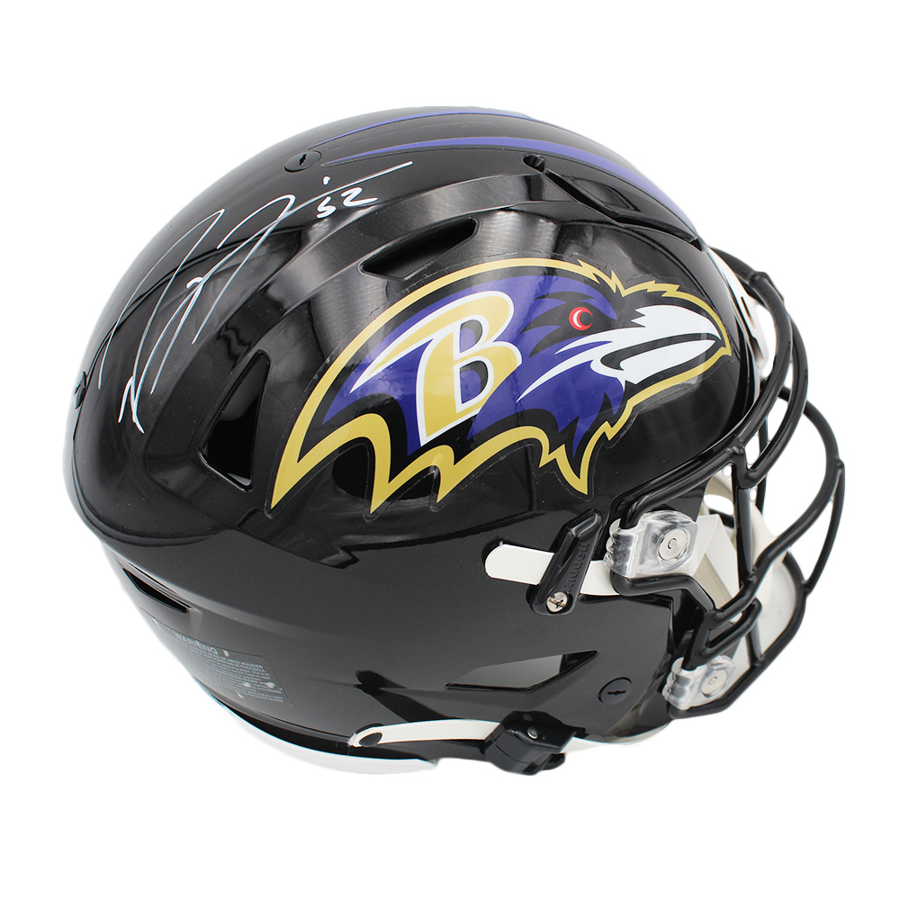 Ray Lewis Signed Ravens Full-Size Authentic On-Field SpeedFlex Helmet ...