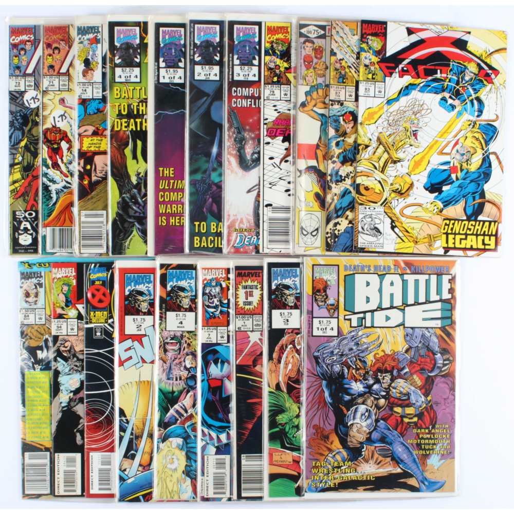 Lot of (20) Assorted Marvel Comic Books Issues Ranging from #1 - #94 ...