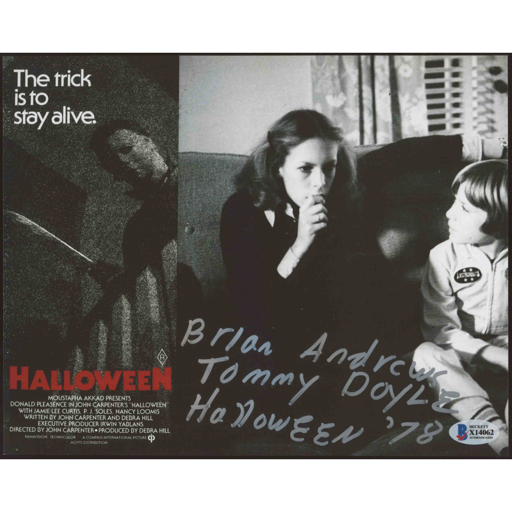 Brian Andrews Signed "Halloween" 8x10 Photo Inscribed "Tommy Doyle ...