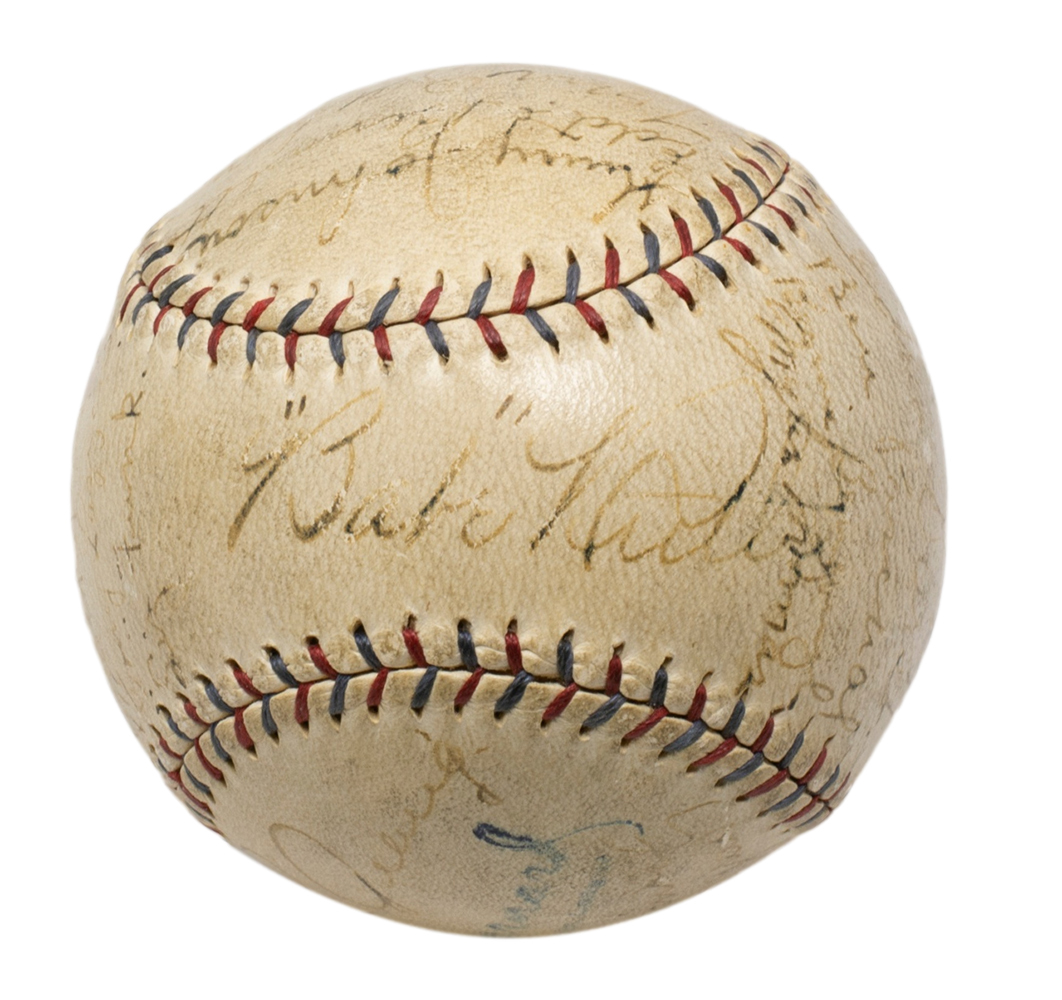 1929 Yankees OAL Baseball Team-Signed by (26) With Bob Meusel, Lou ...