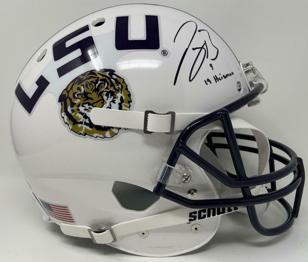 Joe Burrow Signed LSU Tigers Full-Size Helmet Inscribed "19 Heisman ...