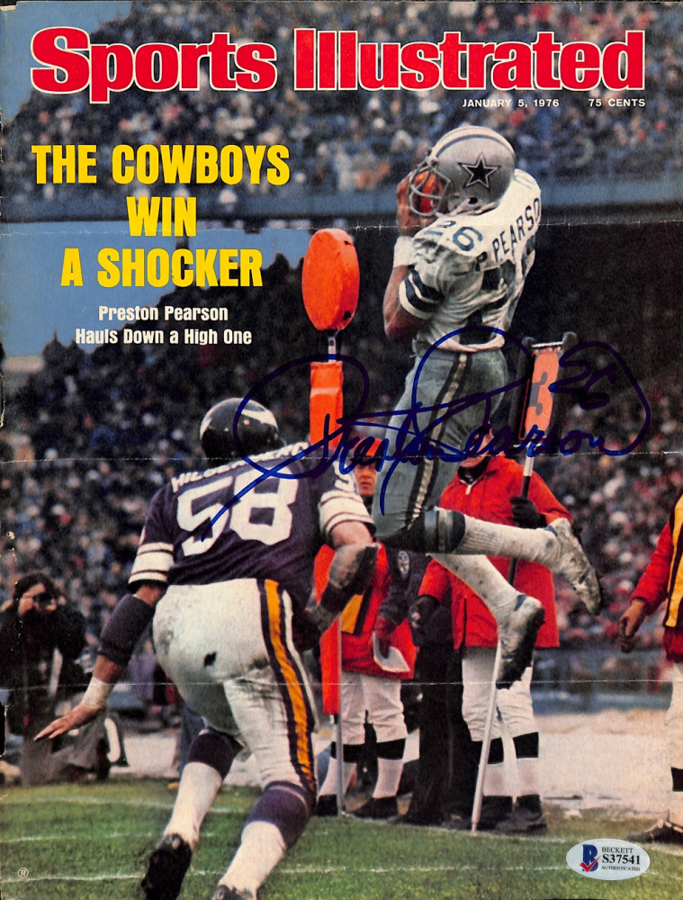 Preston Pearson Signed 1976 Sports Illustrated Magazine Cover Page | Barnebys
