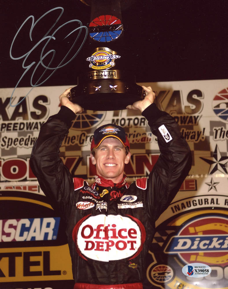 Carl Edwards Signed NASCAR 8x10 Photo (Beckett COA) | Pristine Auction