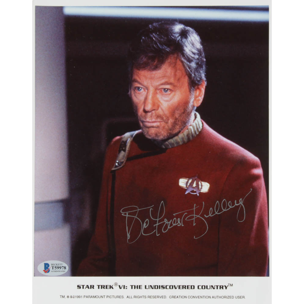 DeForest Kelley Signed "Star Trek VI: The Undiscovered Country" 8x10 ...