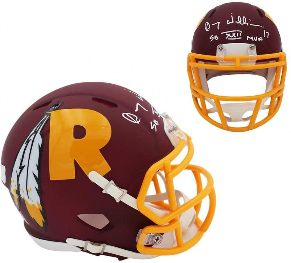 Doug Williams Signed Redskins AMP Alternate Speed Mini Helmet Inscribed ...