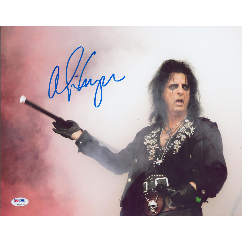 Alice Cooper Signed 11x14 Photo (PSA COA) | Pristine Auction