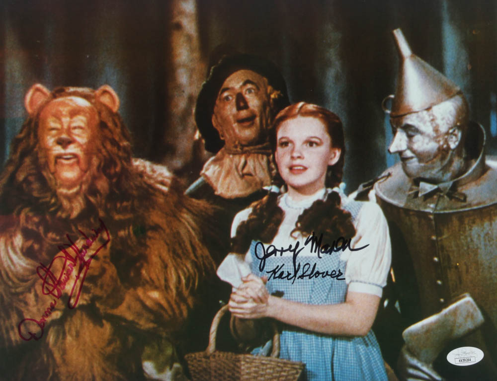 Donna Stewart-Hardway, Jerry Maren & Karl Slover Signed "The Wizard of ...