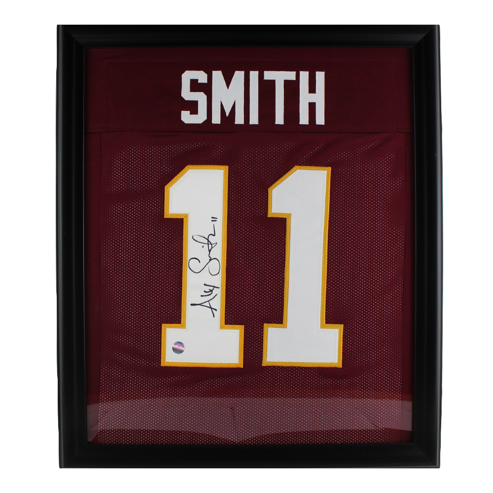 Alex Smith Signed Custom Framed Jersey Display (Radtke) | Pristine Auction