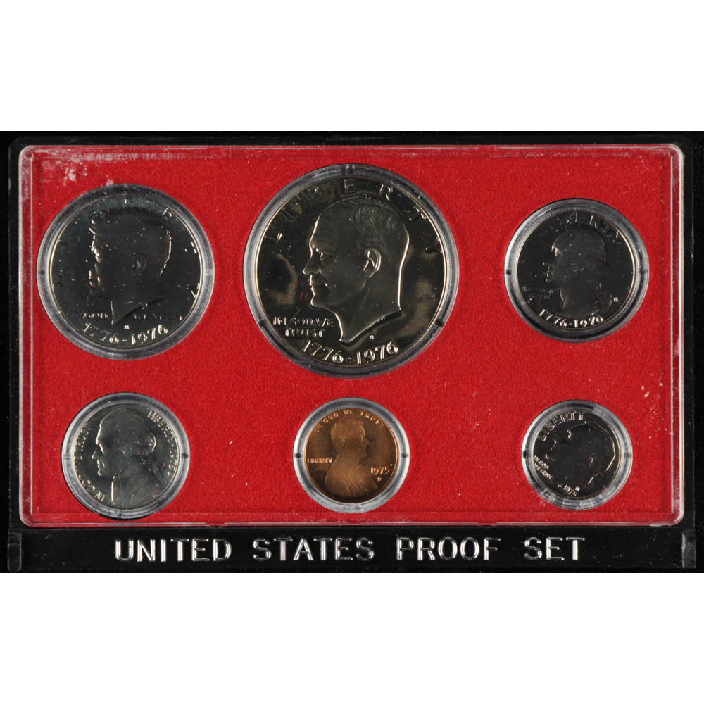1975-S Bicentennial U.S. Proof Set with (6) Coins | Pristine Auction