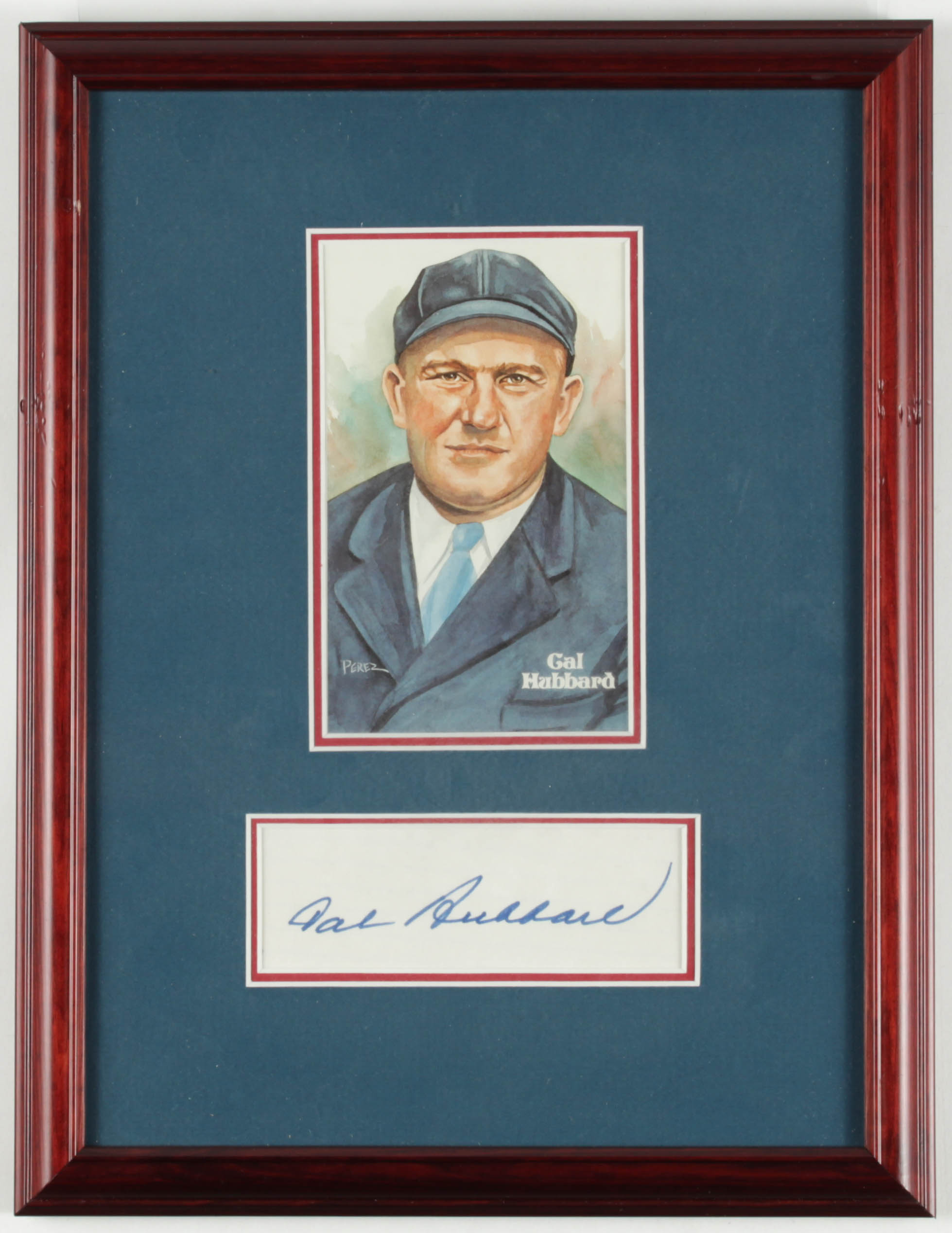 Cal Hubbard Signed 10x13 Custom Framed Cut Display (JSA LOA) | Pristine ...