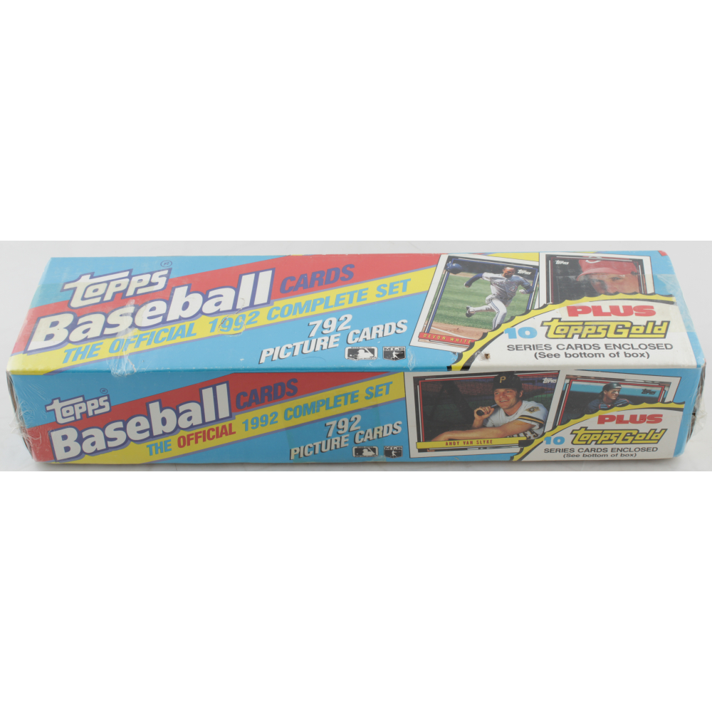 1992 Topps Complete Set Of (792) Baseball Cards With (10) Bonus Gold