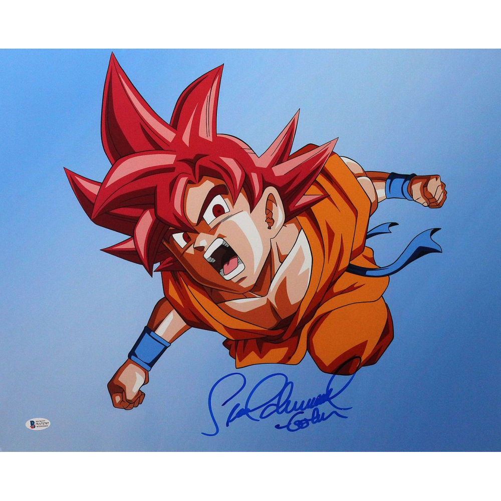 Sean Schemmel Signed "Dragon Ball Z" 16x20 Photo Inscribed "Goku ...