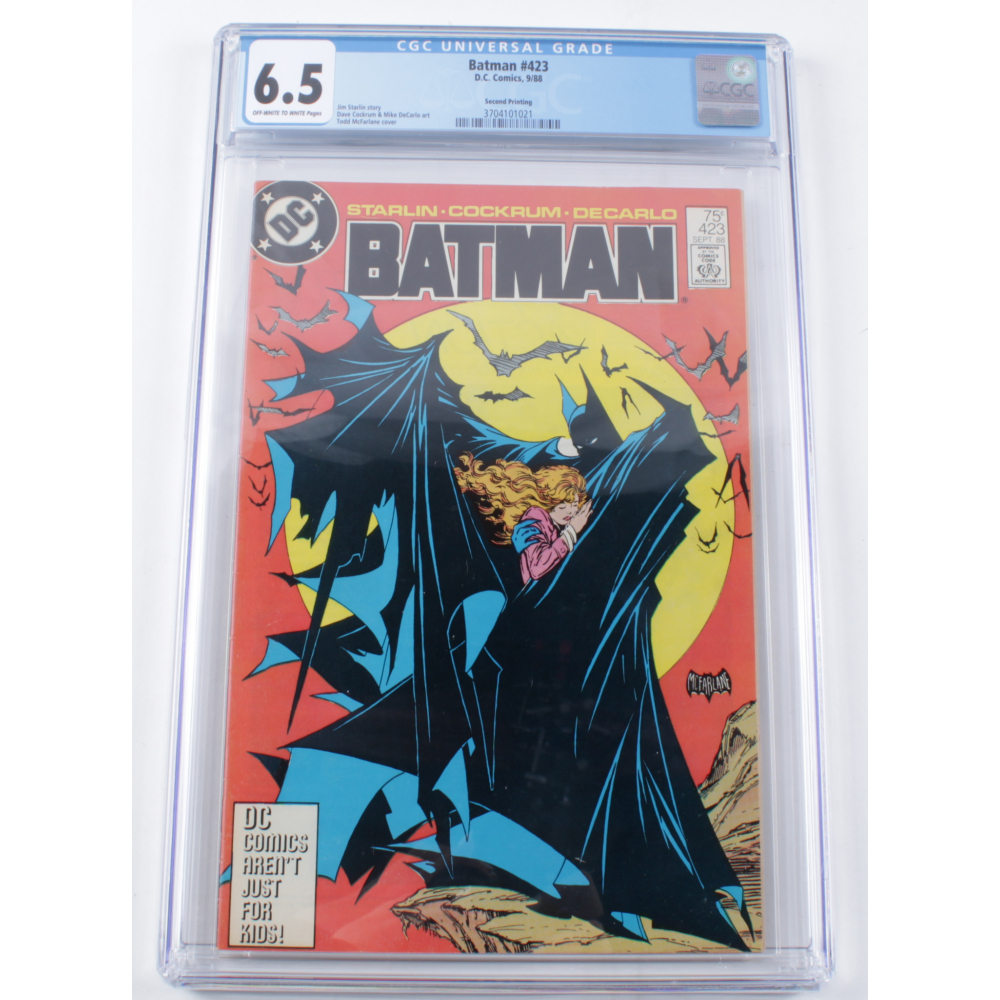 1988 "Batman" Issue #423 2nd Printing D.C. Comic Book (CGC 6.5 ...