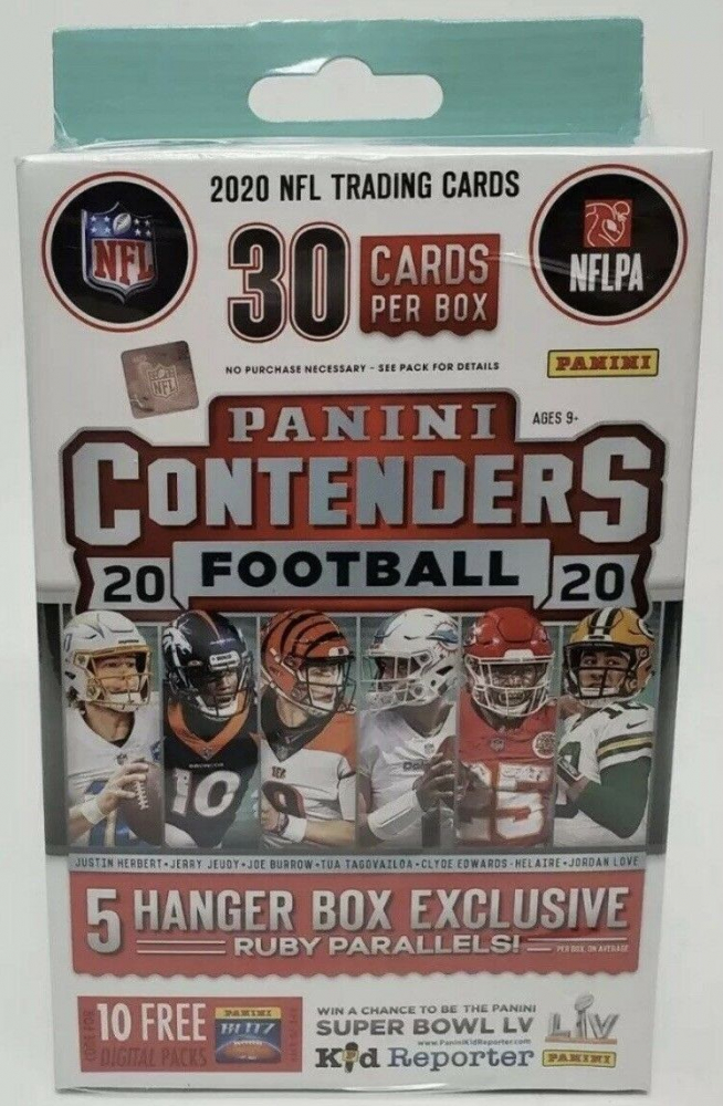 2020 Contenders NFL Football Hanger Box with (30) Cards | Pristine Auction