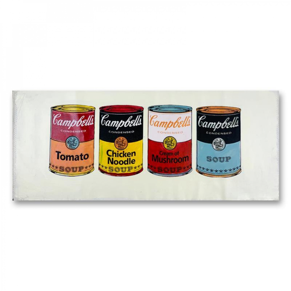 Steve Kaufman Signed "4 Soup Cans State One" 21x52 HC Edition Hand ...