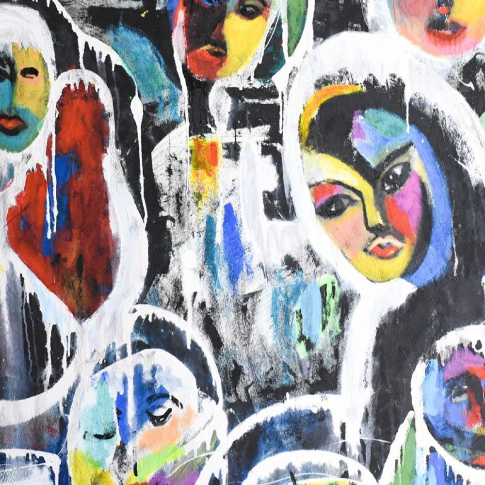 Jenik Cook Signed 67x52 Original Acrylic Painting on Canvas | Pristine ...