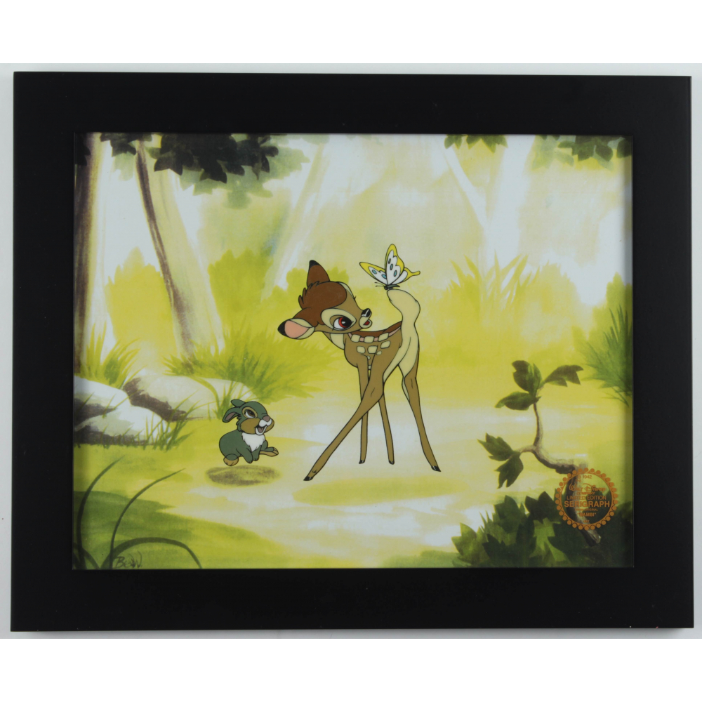 Walt Disney's LE "Bambi" 13.5x16.5 Custom Framed Animation Serigraph ...
