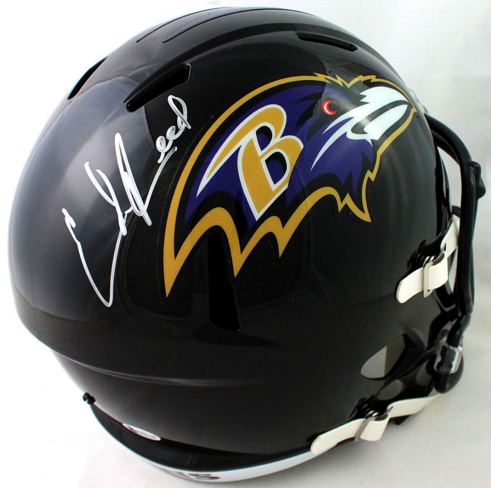 Ed Reed Signed Ravens Full-Size Speed Helmet (Beckett COA) | Pristine ...