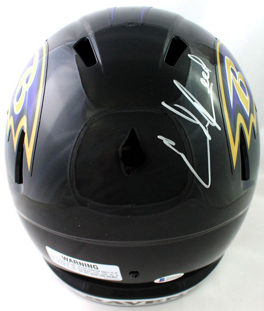 Ed Reed Signed Ravens Full-Size Speed Helmet (Beckett COA) | Pristine ...