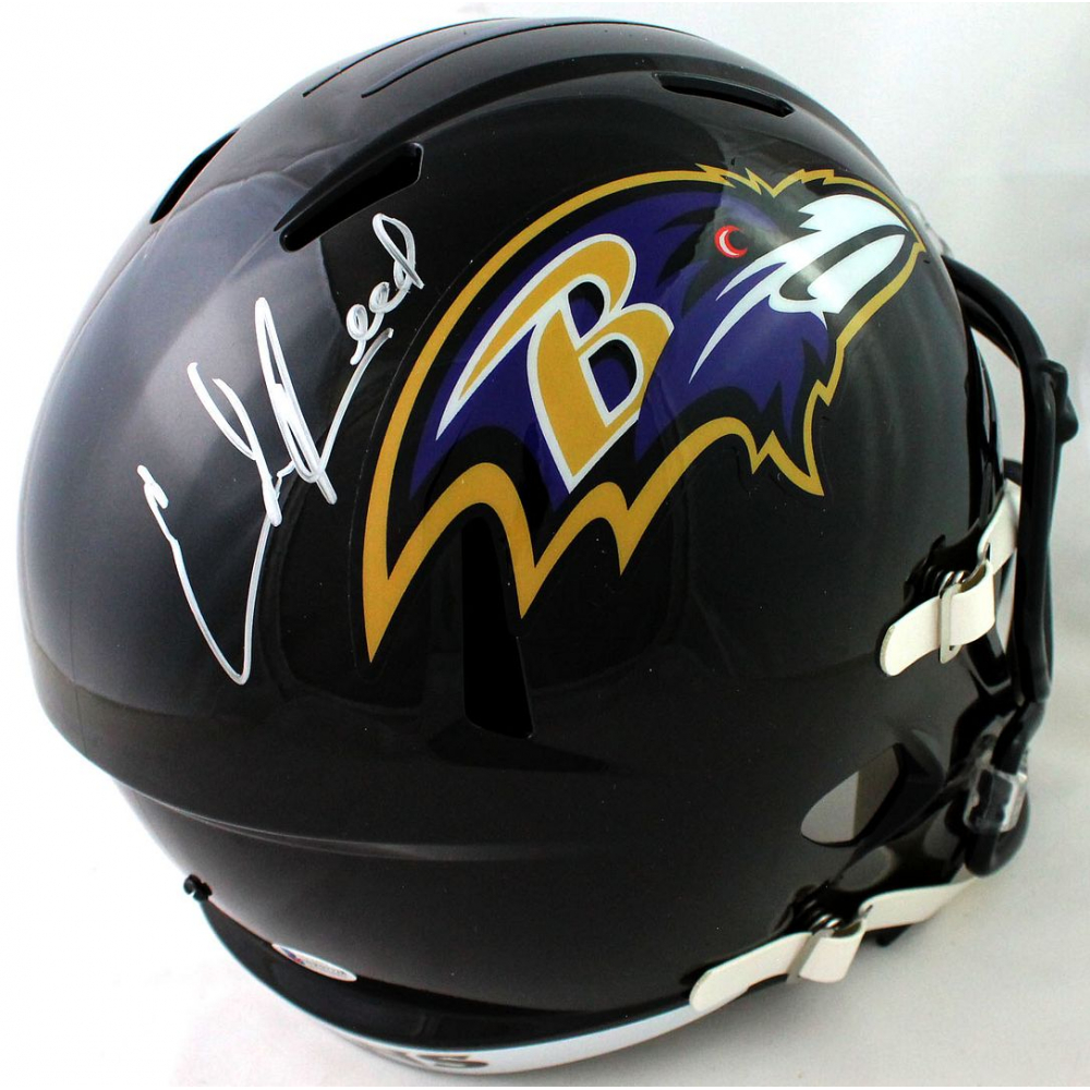 Ed Reed Signed Ravens Full-Size Speed Helmet (Beckett COA) | Pristine ...