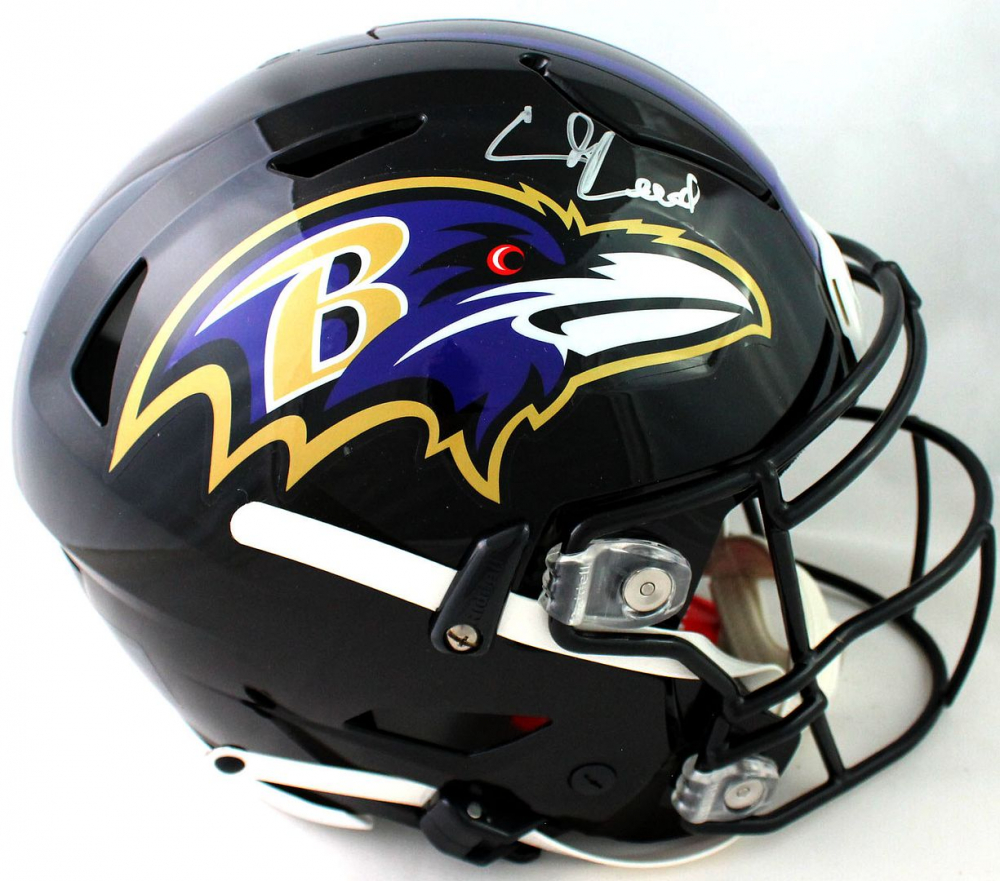 Ed Reed Signed Ravens Full-Size Authentic On-Field SpeedFlex Helmet ...