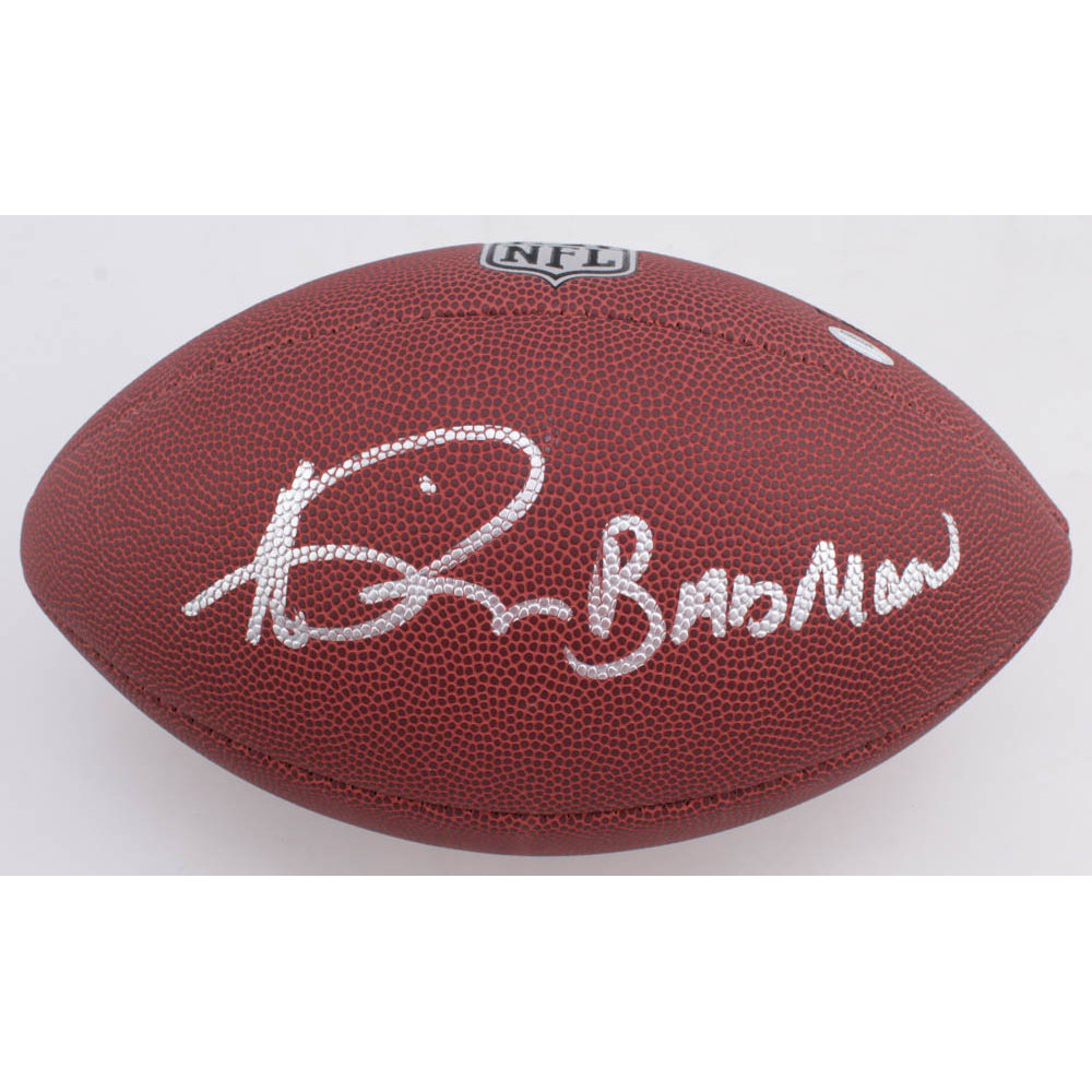 Andre Rison Signed NFL Football Inscribed "Bad Moon" (Schwartz Sports ...