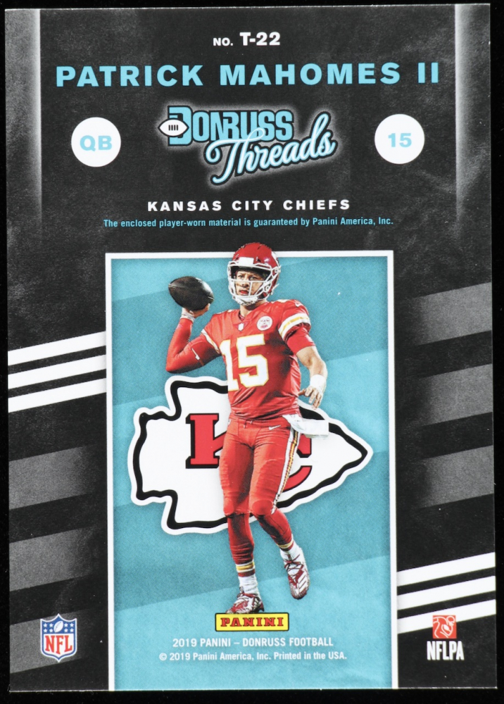 Patrick Mahomes II 2019 Donruss Threads #22 | Pristine Auction