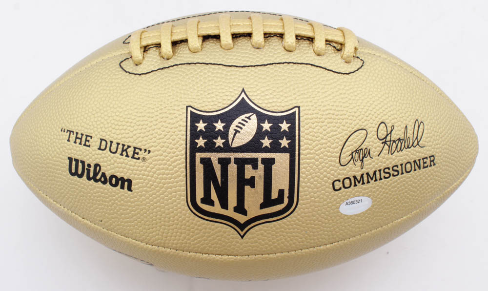 Jack Ham Signed Gold Metallic "The Duke" NFL Football Inscribed "HOF 88 ...