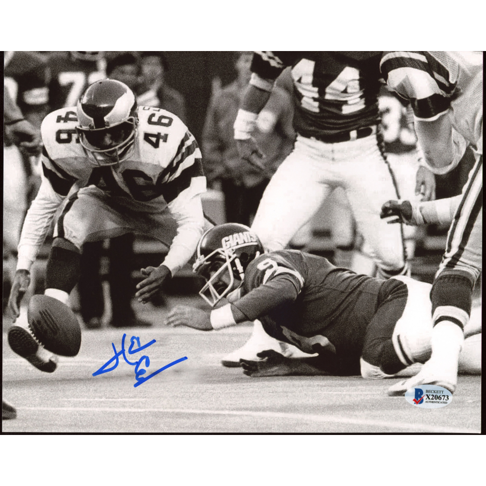 Herman Edwards Signed Eagles 8x10 Photo (Beckett COA) | Pristine Auction