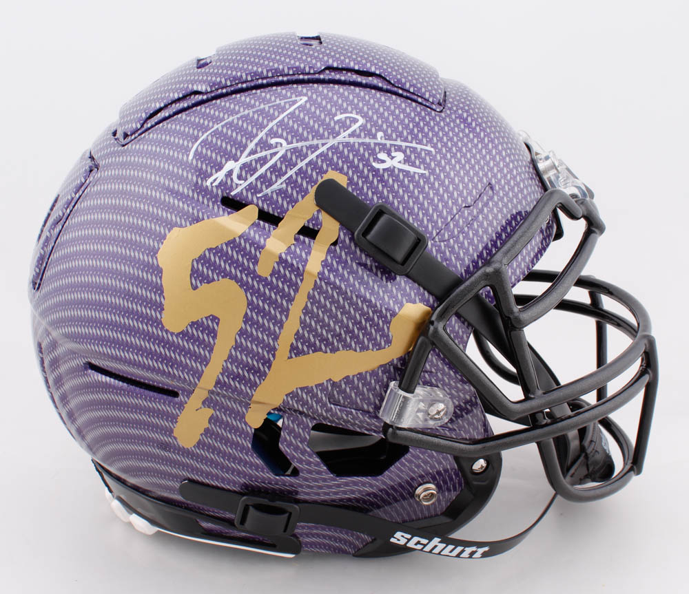 Ray Lewis Signed Full-Size Authentic On-Field F7 Helmet (Beckett COA ...