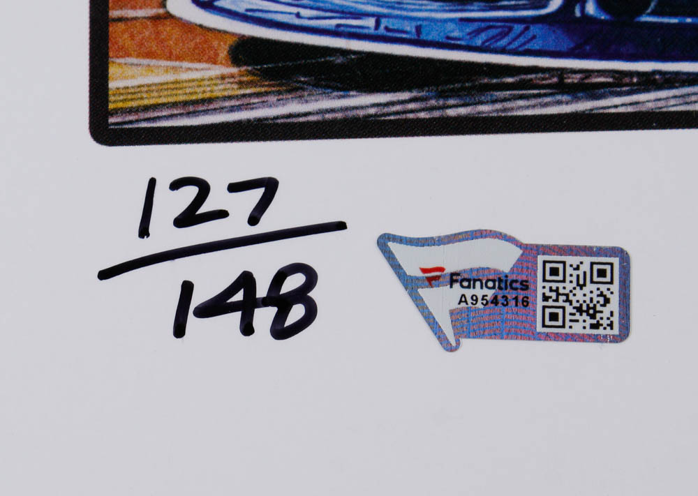 Sam Bass Signed LE 2015 Jimmie Johnson "6-Time!" 11x17 Print (Fanatics ...