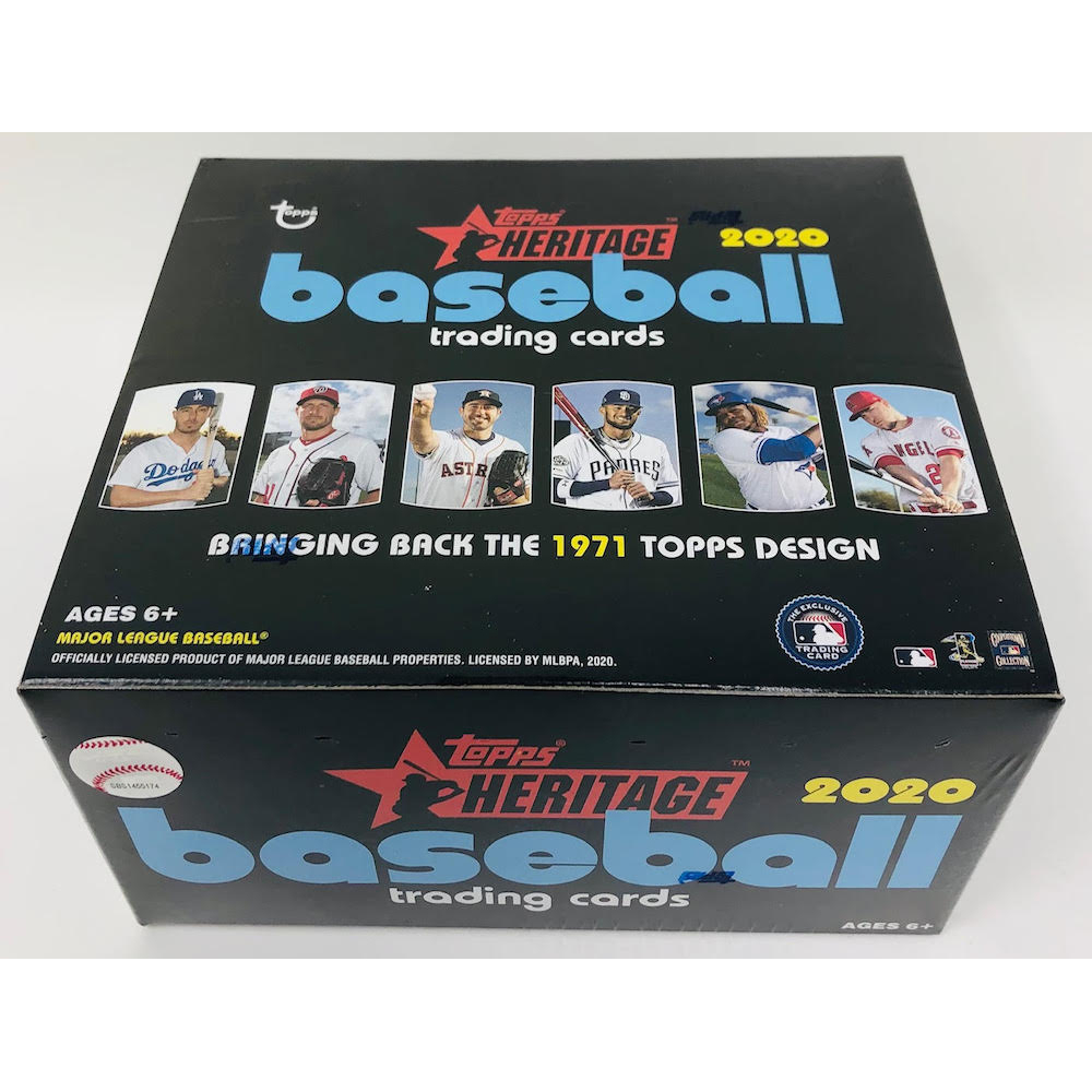 2020 Topps Heritage Baseball Retail Box of (24) Packs | Pristine Auction