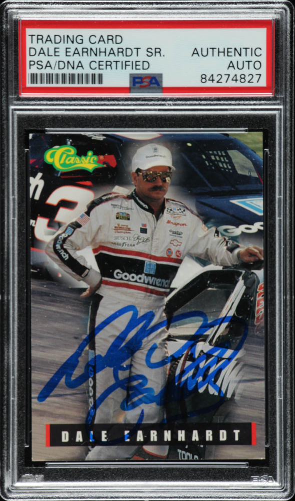 Dale Earnhardt Sr. Signed 1995 Finish Line #1 (PSA Encapsulated ...