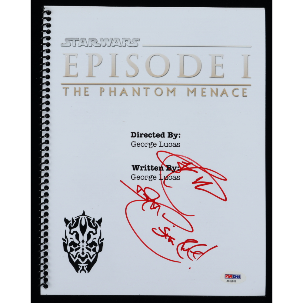 Ray Park Signed "Star Wars: Episode I – The Phantom Menace" Script ...