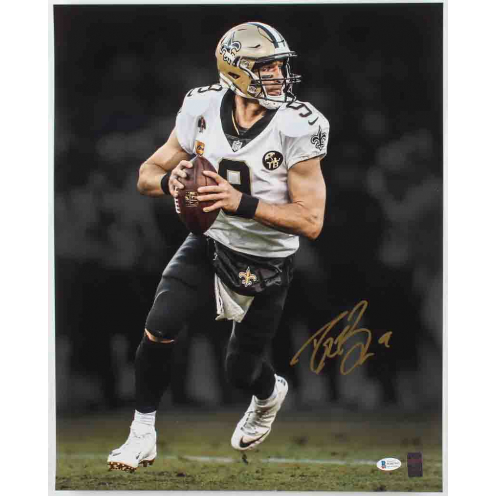 Drew Brees Signed Saints 16x20 Photo (Beckett COA & Brees Hologram ...